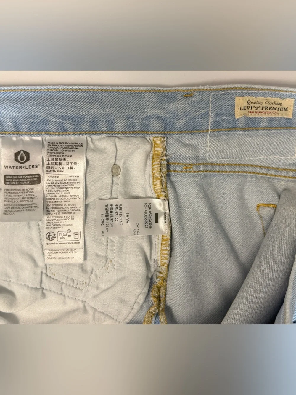 Levi's | Shorts | Levis Custom Tailor Shop 5 Denim Shorts Pastel Fly ...